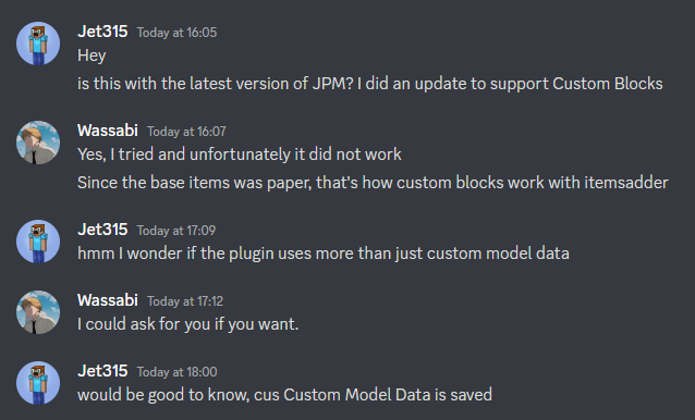 JetsPrisonMines Compatibility · Issue #2290 · PluginBugs/Issues-ItemsAdder · GitHub