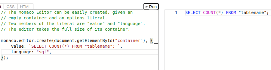 Add double-quote highlight to SQL · Issue #2389 · microsoft/monaco ...