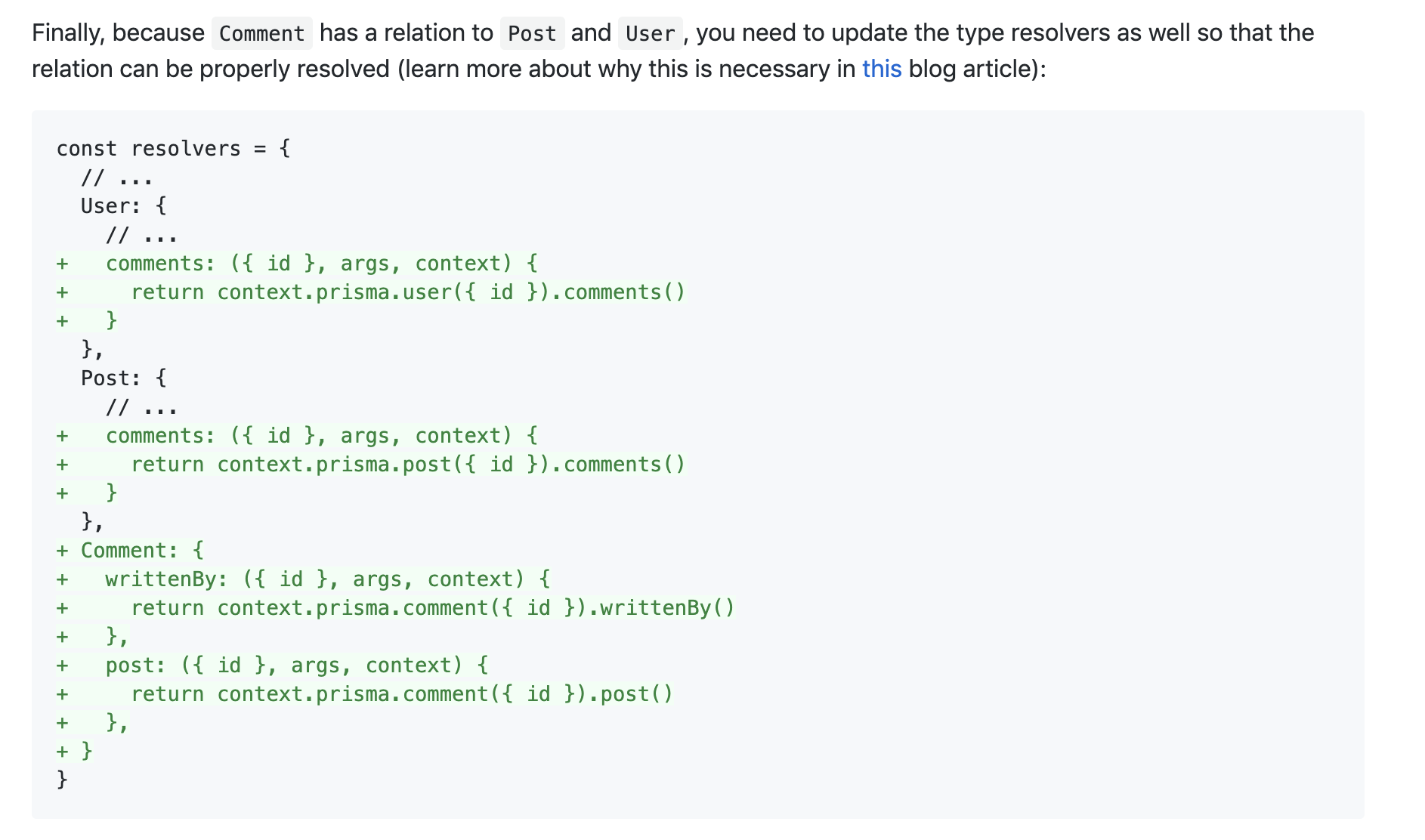 Correct The Description · Issue 174 · Prismaprisma Client Js · Github
