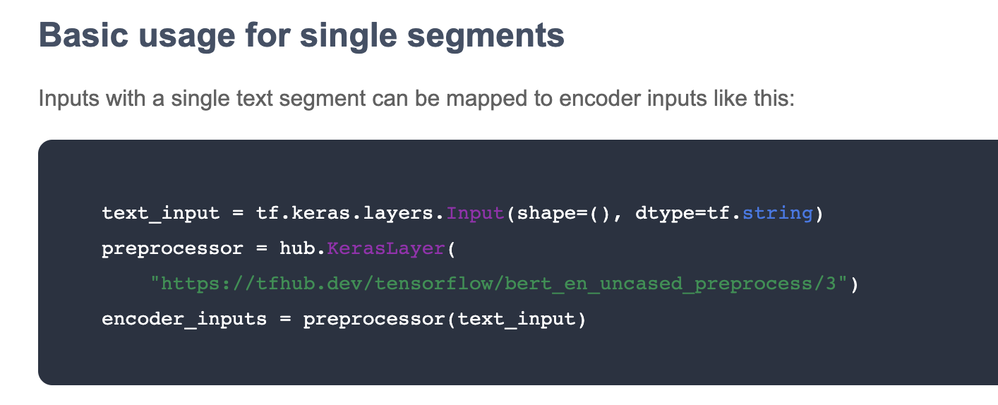Change the seq_length in Text preprocessing for BERT · Issue #740 · tensorflow/hub · GitHub