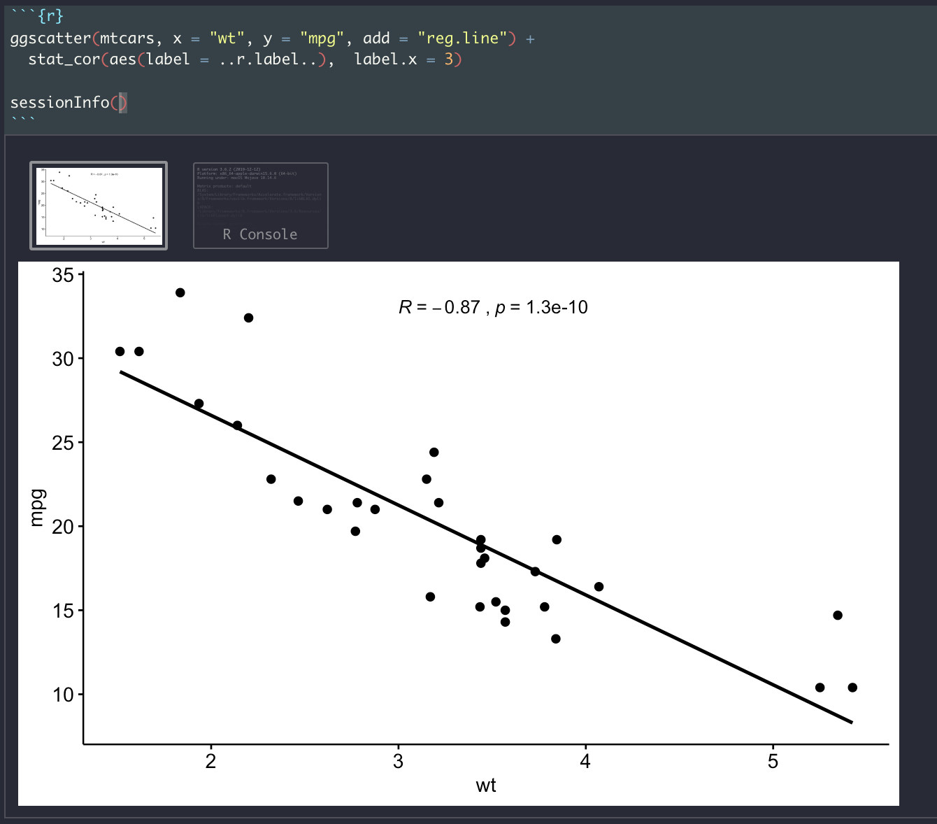 Exclude p-values from stat_cor() function · Issue #188 · kassambara/ggpubr · GitHub