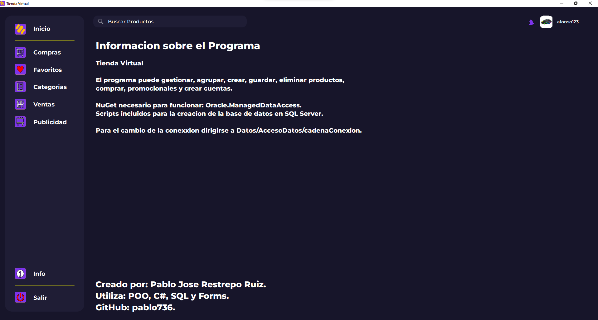GitHub - Pablo-Restrepo/TiendaVirtual: Tienda Virtual