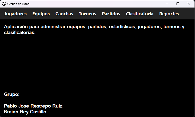 GitHub - Pablo-Restrepo/AppGestionFutbol: Aplicación de gestión de partidos y torneos de fútbol
