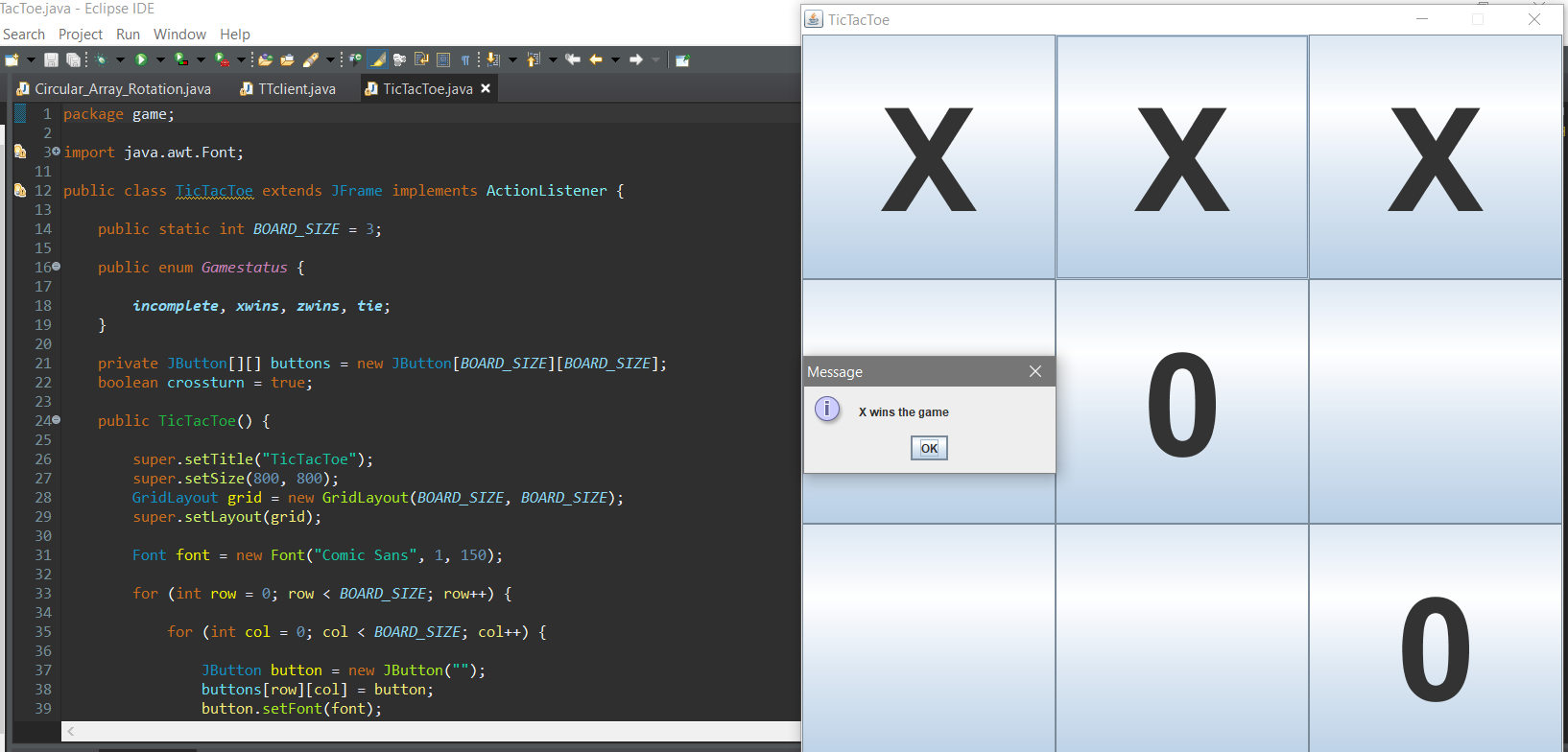 GitHub - saumya-mendiratta/TIC-TAC-TOE-GAME: It is a TIC TAC TOE game in java. JAVA SWING ...