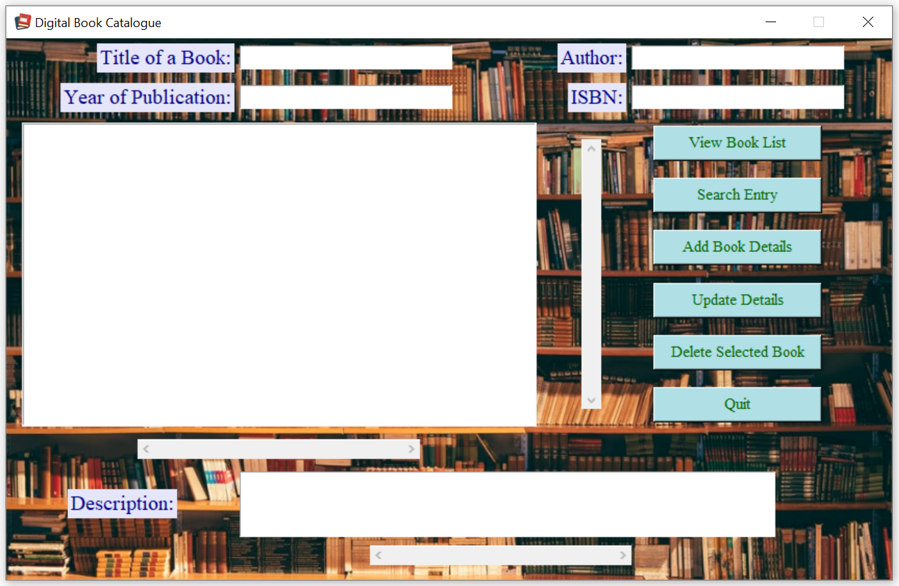 GitHub - bhagyashreeshirkar/Digital-Book-Catalogue