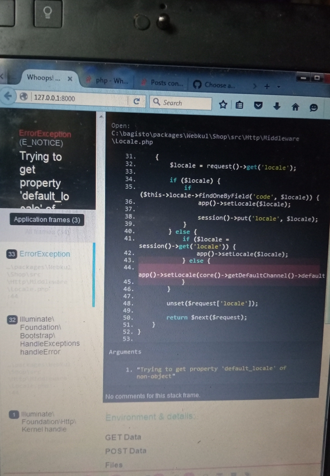 Trying To Get Property Of Non Object · Issue 3967 · Bagistobagisto · Github