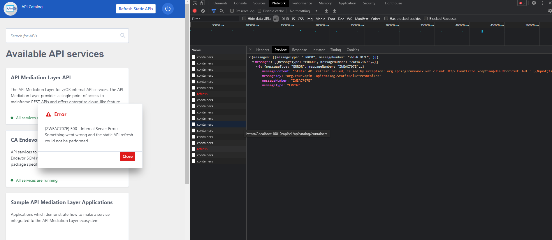 Discovery service list with multiple entries not handled well · Issue #1512 · zowe/api-layer ...