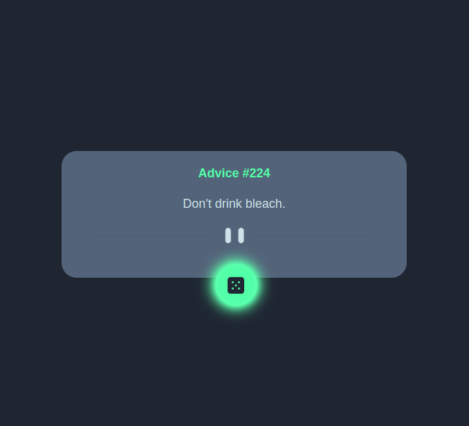 Github Proton Number Advice Generator