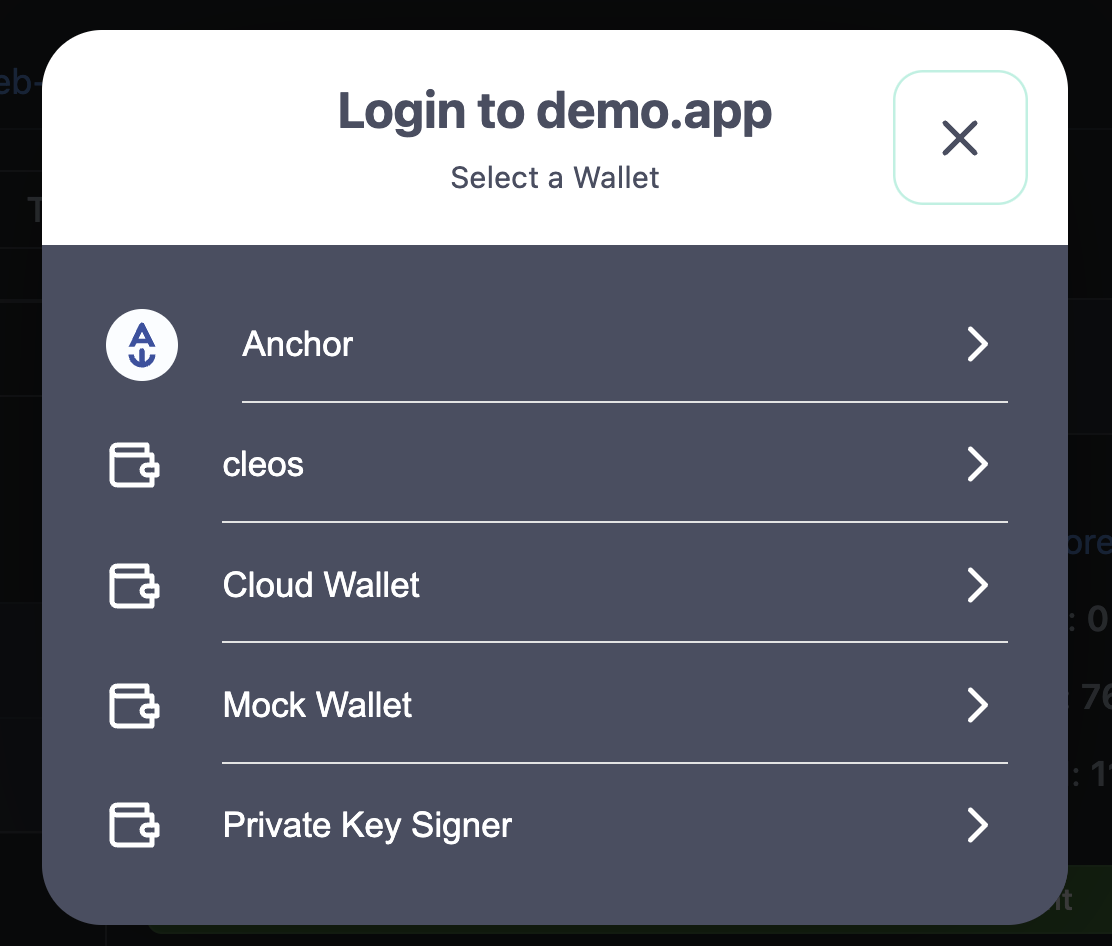 Logo vs Icon causes misalignment on wallet selection · Issue #37 · wharfkit/web-renderer · GitHub