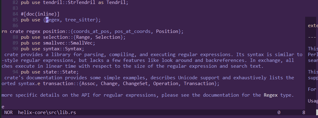 `K` documentation overflow · Issue #191 · helix-editor/helix · GitHub