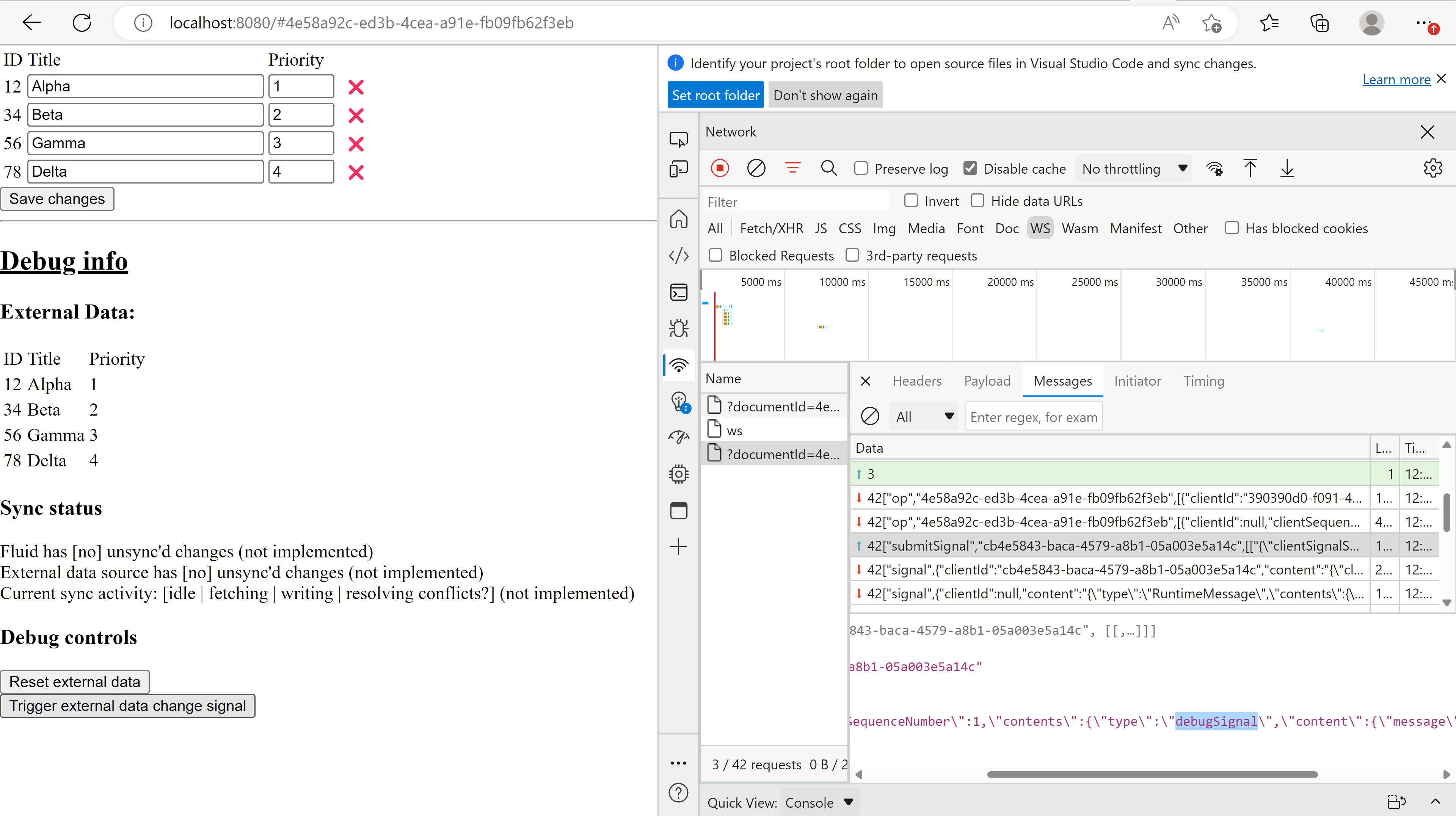 Hook up debug button in external-data example app to trigger custom debug signal by ghoshkaj ...