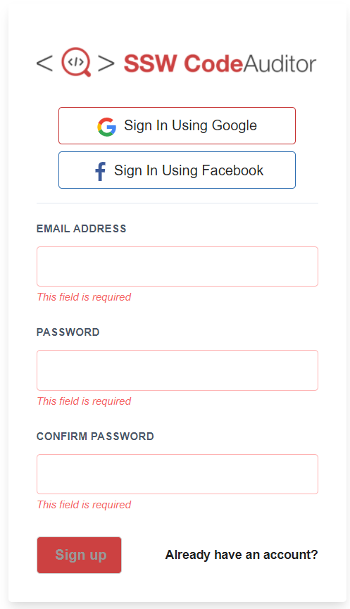 SignUp and Login logo style changes for Issue #36 by tombui99 · Pull Request #95 · SSWConsulting ...
