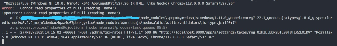 Error when adding a new tax rate · Issue #4186 · medusajs/medusa · GitHub