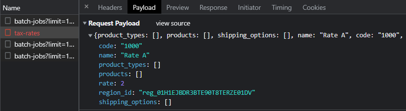 Error when adding a new tax rate · Issue #4186 · medusajs/medusa · GitHub