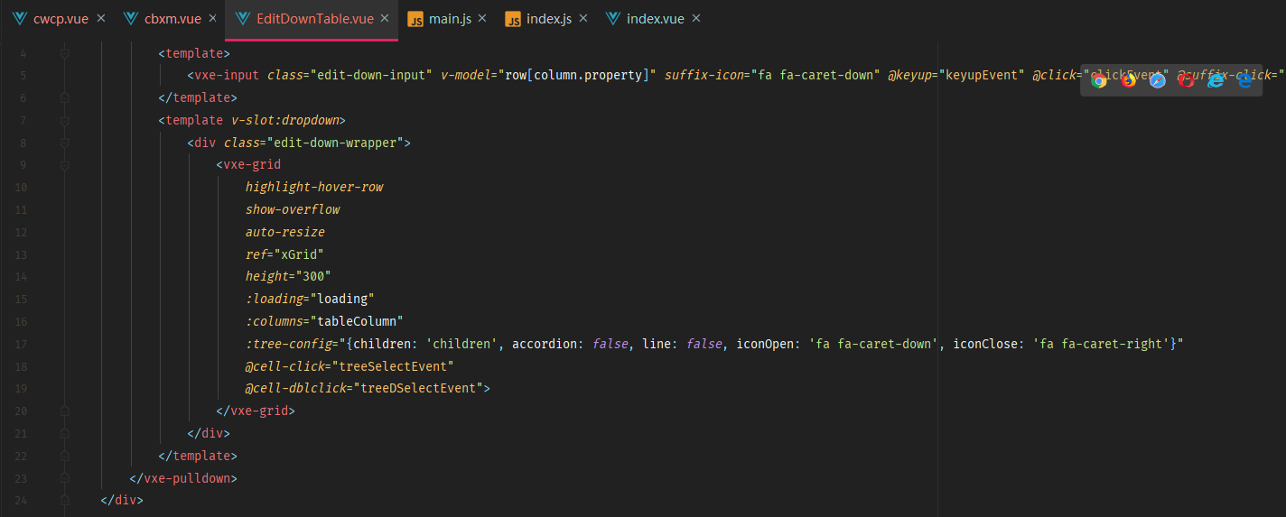是否可增加一个表格下拉选 编辑器，如动图所示。 · Issue #814 · x-extends/vxe-table · GitHub