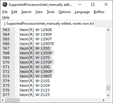 Wrong: Intel Xeon(R) W-1350 detected as "not supported" · Issue #657 · rcmaehl/WhyNotWin11 · GitHub