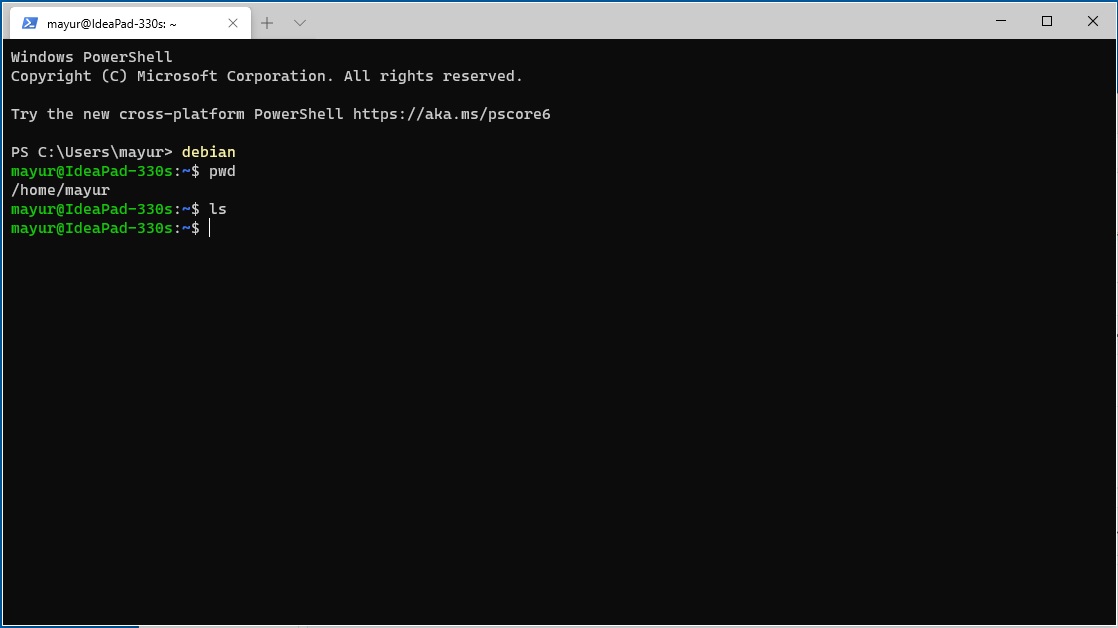 Terminal Wsl Starting Directory at Clifton Curran blog