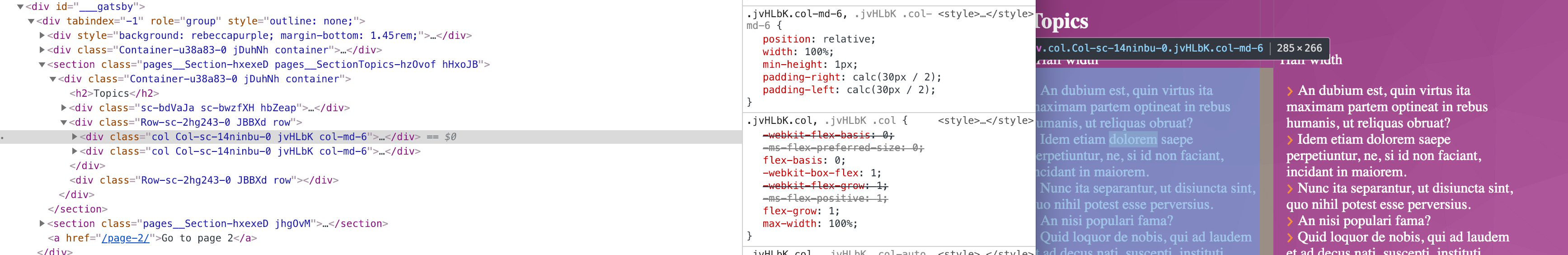 Bug Grid Does Not Stack When You Set A Breakpoint Size It Should Stack Width 100 Below It