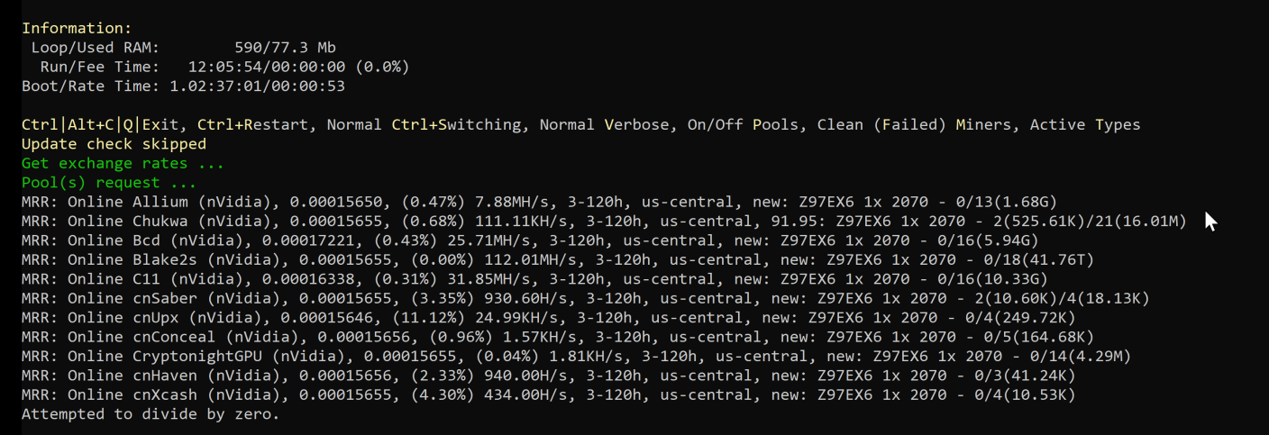 [MRR] Attempted to divide by zero. · Issue #640 · Quake4/MindMiner · GitHub
