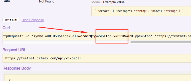 Bitmex (Javascript for browser) Error [Invalid stopPx for ordType ...
