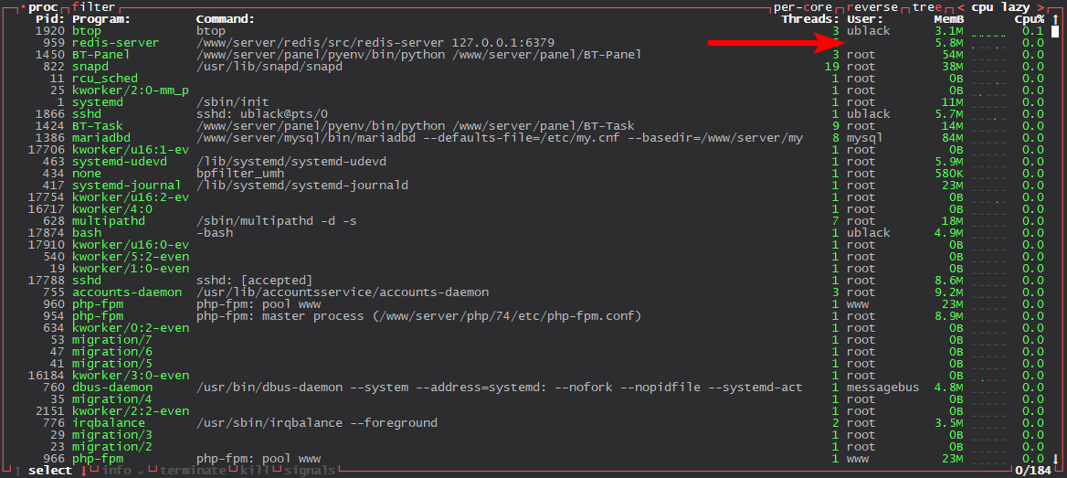 [BUG] The last user in the user list is not displayed in the process list · Issue #391 ...