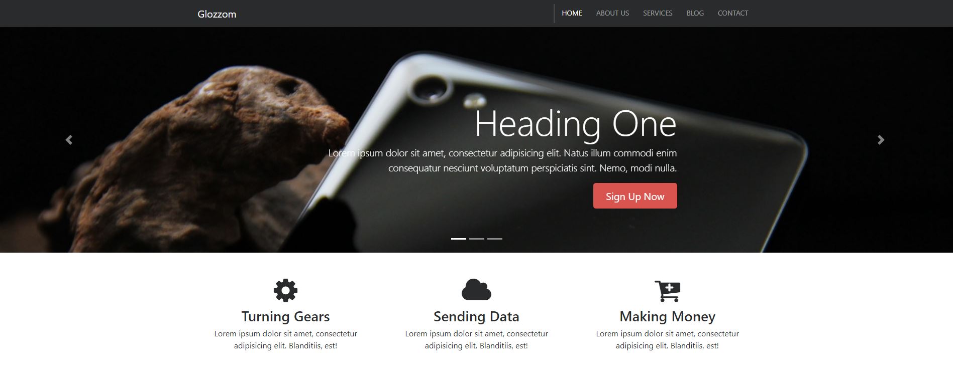 GitHub - MdEyaz/GlozzomTheme-Bootstrap: Its a Glozzom Theme which is content focused, minimal ...