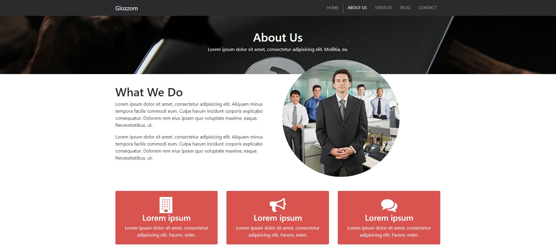 GitHub - MdEyaz/GlozzomTheme-Bootstrap: Its a Glozzom Theme which is content focused, minimal ...