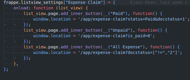 Custom buttons of list view is not visible in report view · Issue #20343 · frappe/frappe · GitHub