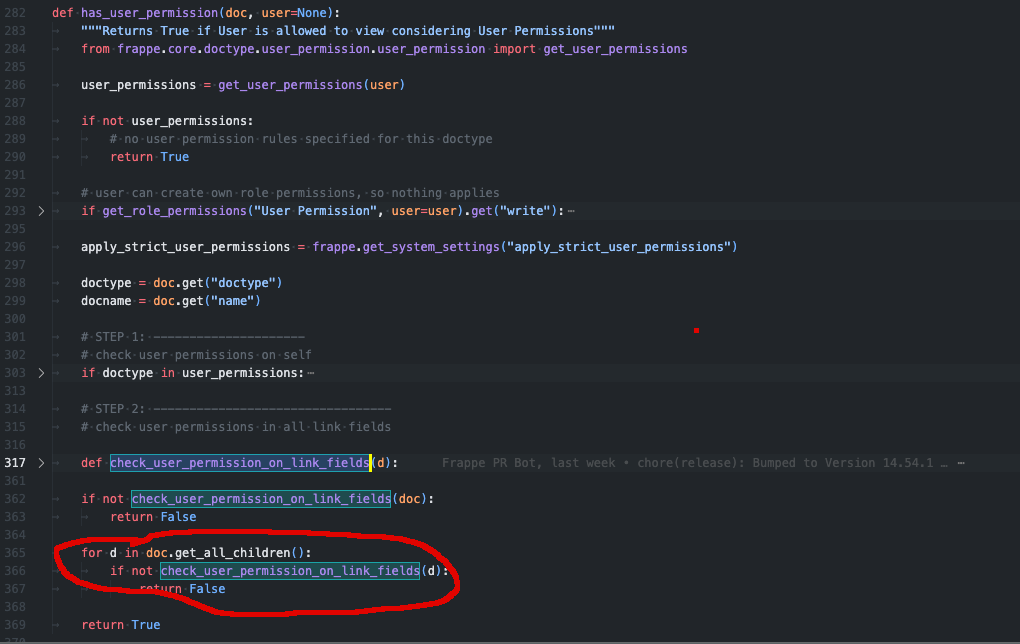 Issue in check user permission for link field with child table · Issue #23228 · frappe/frappe ...
