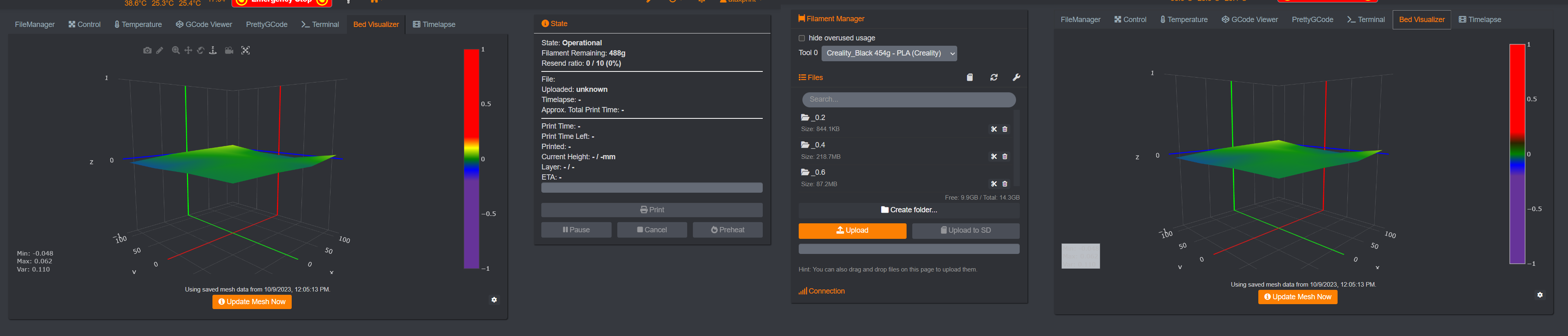 [BUG]: Mesh statistics not readable since rc7 update · Issue #633 · jneilliii/OctoPrint ...