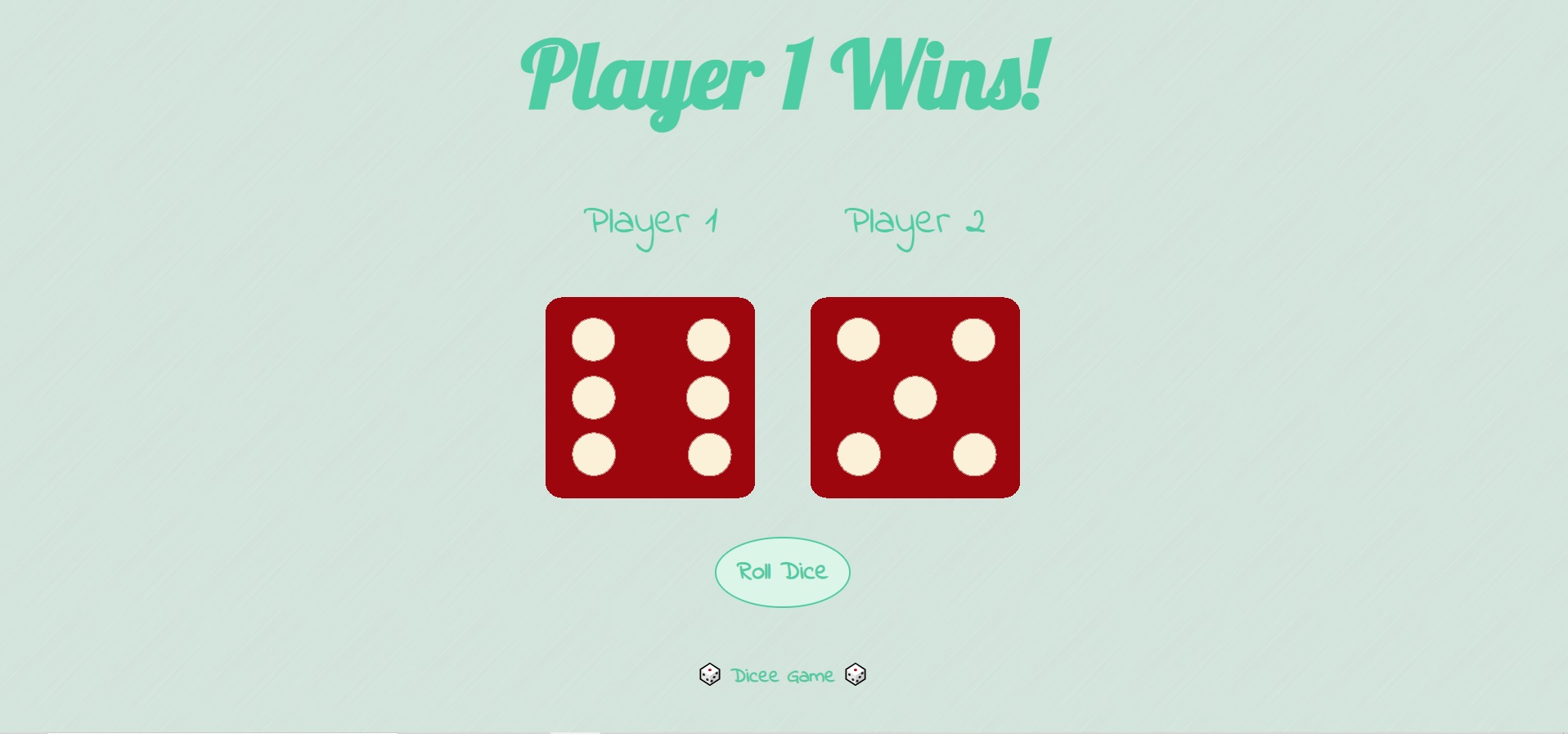 GitHub - maja-wright/dicee-game: Roll The Dice