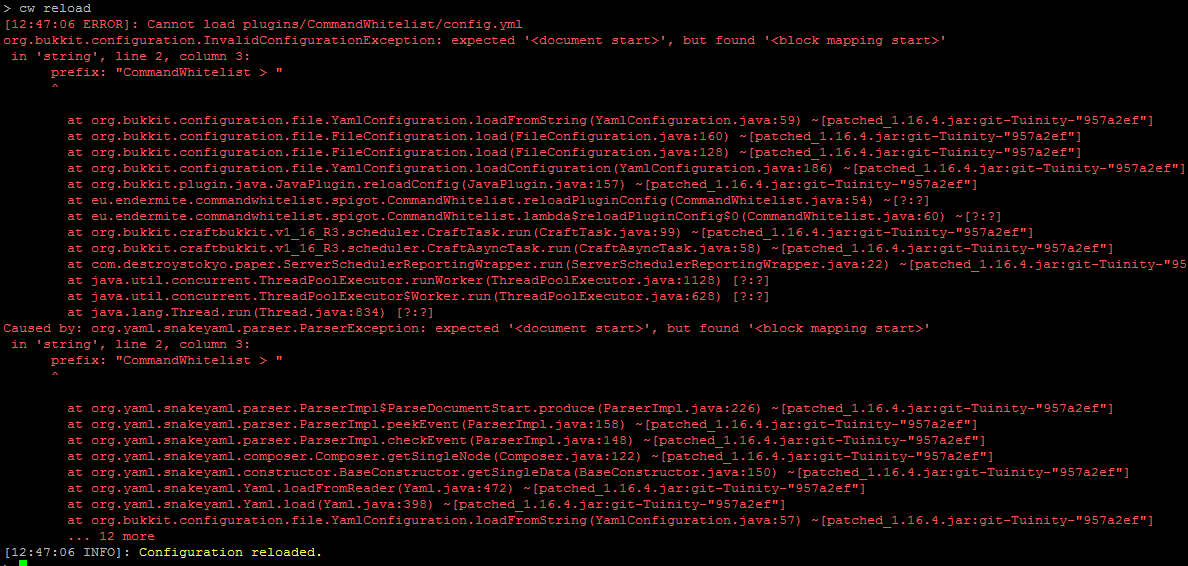 The tab blocker does not working in 1.16.4. · Issue #9 · YouHaveTrouble/CommandWhitelist · GitHub