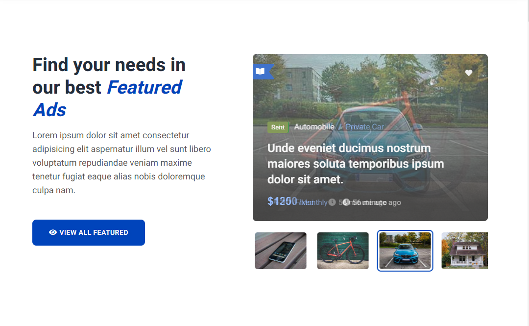 Improve responsiveness in the section "Find your needs in our best Featured Ads" · Issue #71 ...