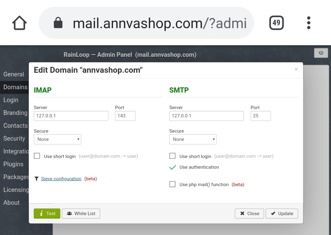 Rainloop - cannot login as user - authentication failed · Issue #2014 · RainLoop/rainloop ...