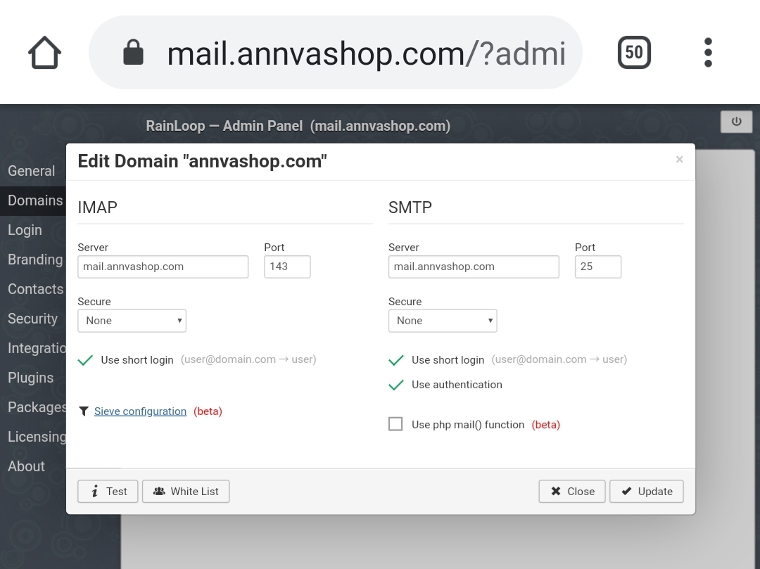 Rainloop - cannot login as user - authentication failed · Issue #2014 · RainLoop/rainloop ...