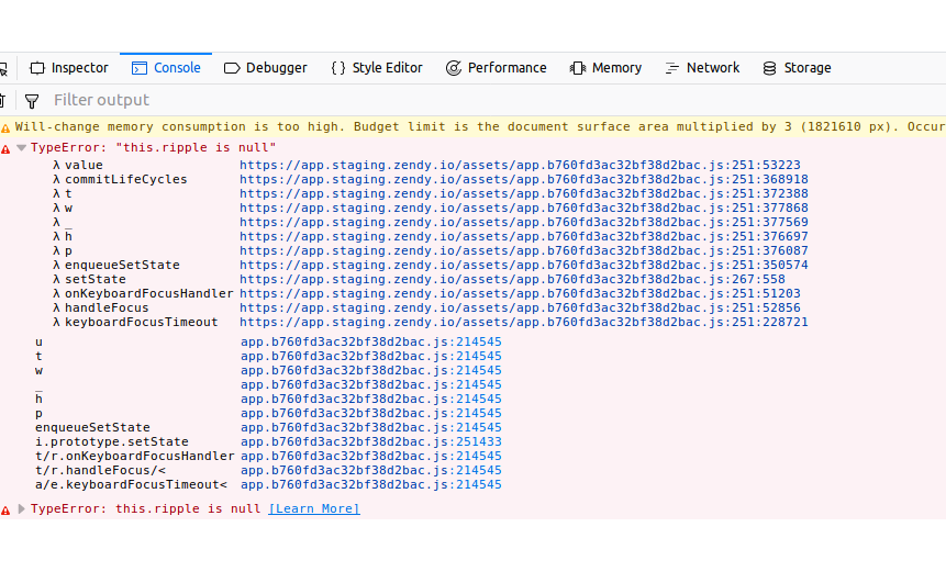 Getting error when press enter on a material button in Firefox · Issue ...