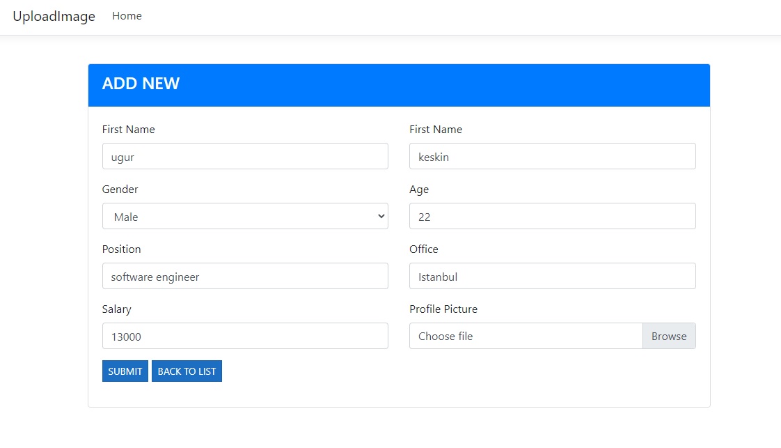 GitHub - ugurrk35/UploadImage: How to upload and display images. in Asp .Net Core 5.0