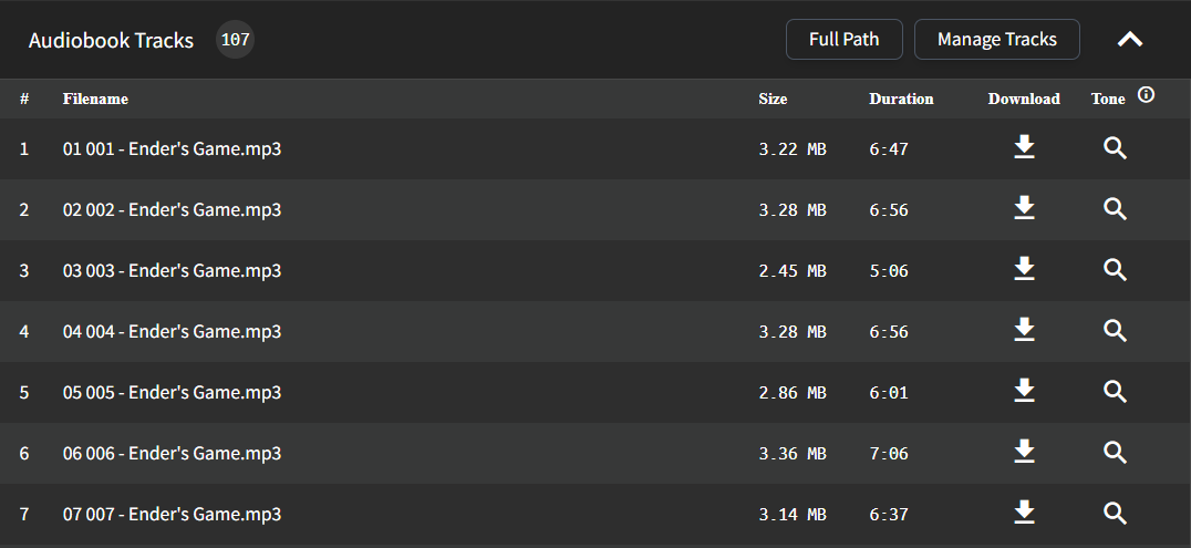 Chapters Lookup where Audiobook duration is less than 1 hour · Issue #1082 · advplyr ...
