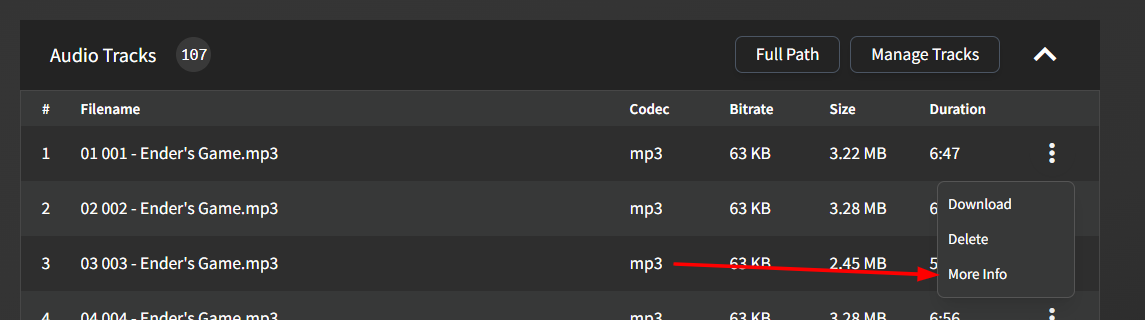 [Enhancement]: Show more detailed info on audio files (e.g. Bit rate) · Issue #1667 · advplyr ...