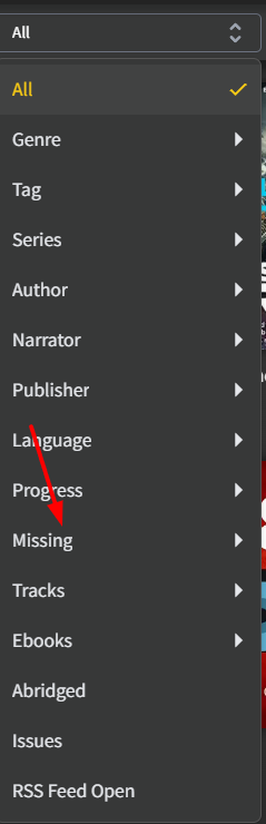 [Enhancement]: Filter Category for unset · Issue #2037 · advplyr/audiobookshelf · GitHub