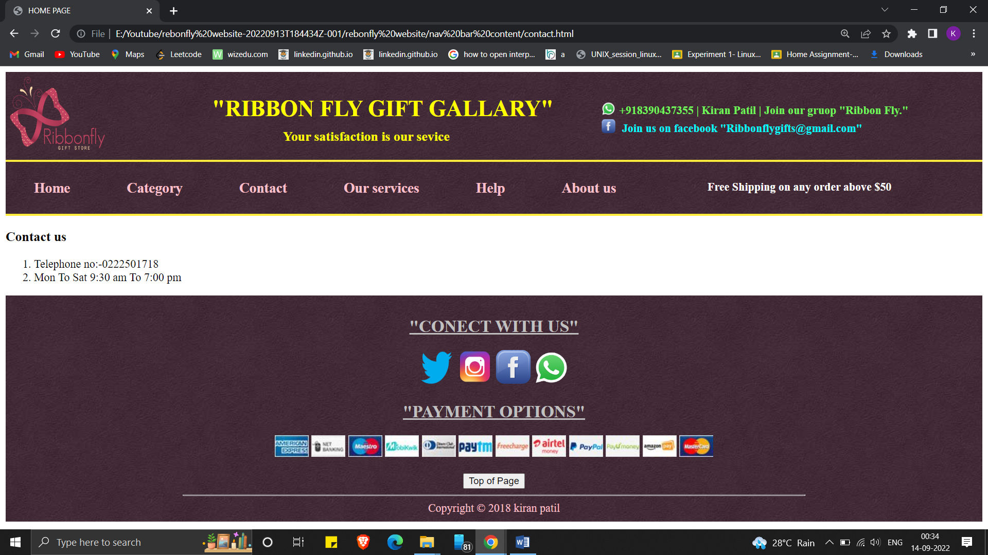 GitHub - patilk2002/Ribbonfly: Gift gallary website