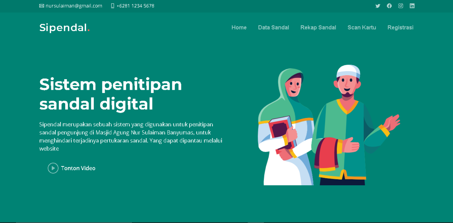 GitHub - dimasdwipriyono/sipendal: Sipendal merupakan sistem penitipan sandal digital pada ...