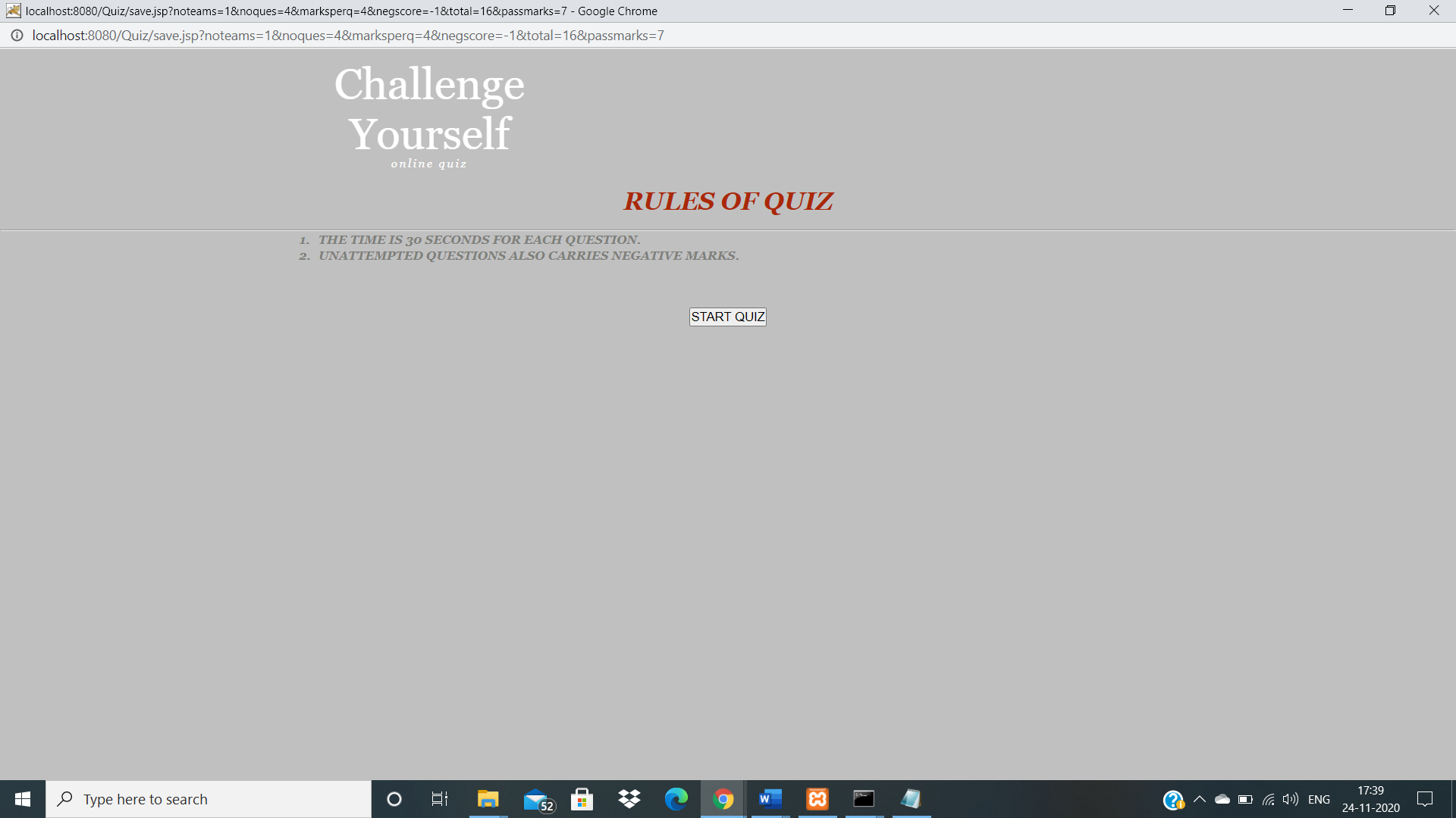 GitHub - YohanGupta/Online-Quiz-System