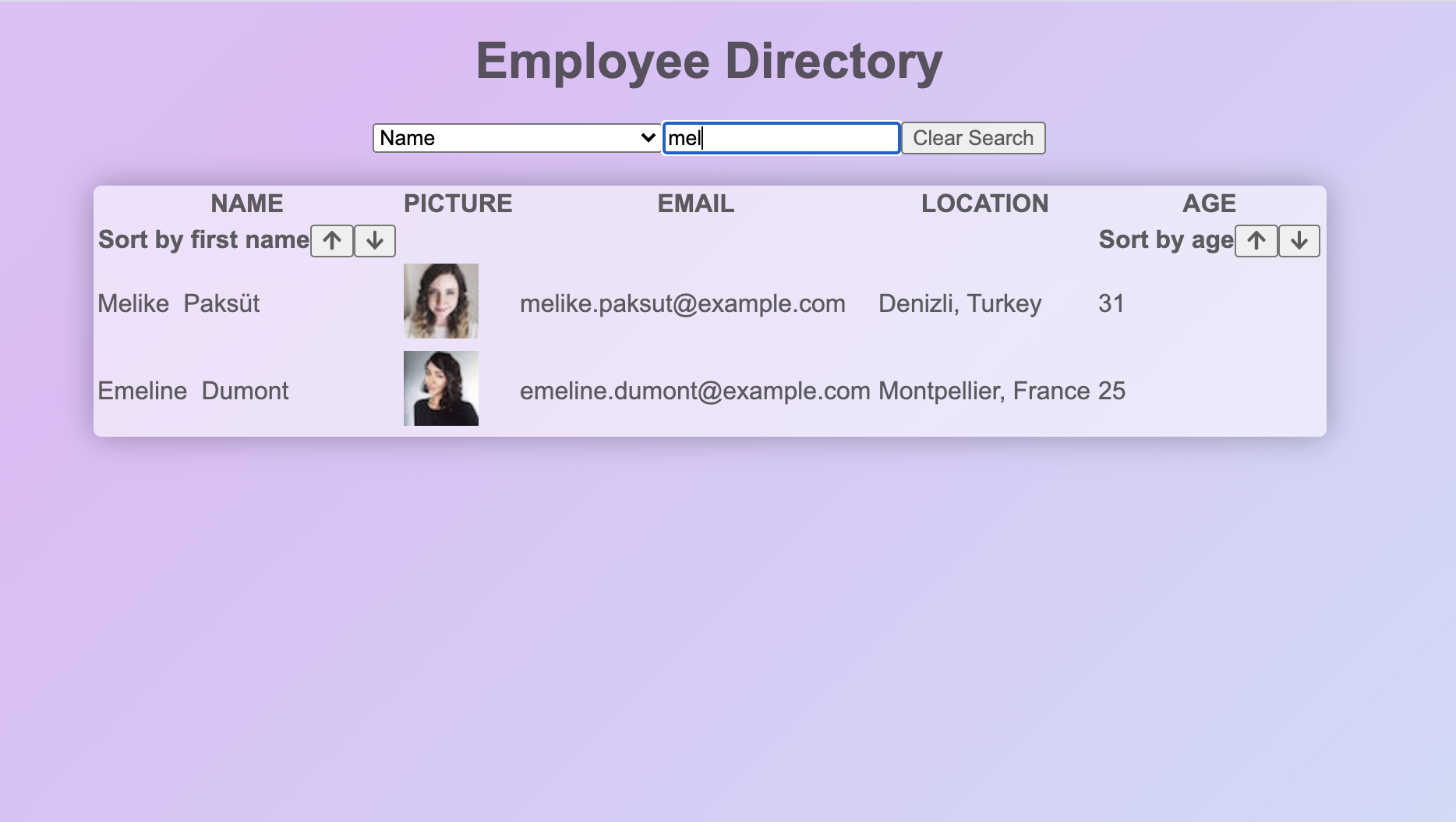 GitHub - je33ica/Employee-directory-: Create an employee directory with ...