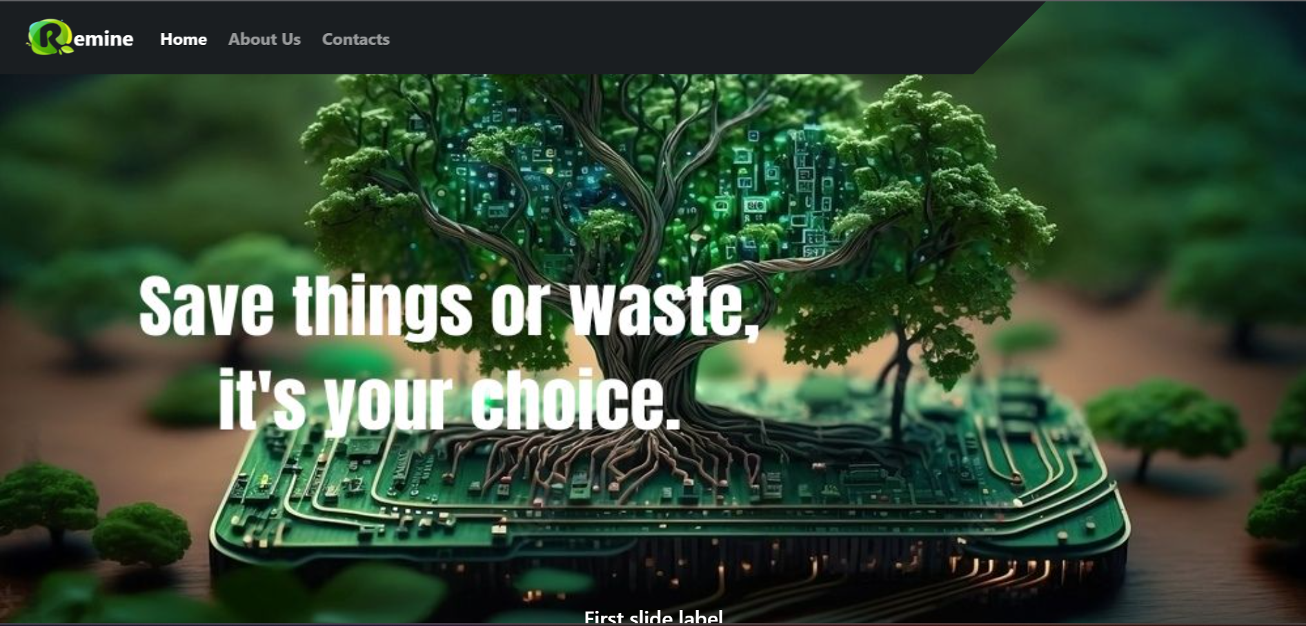 GitHub - phantomKid13/Remine_homepage: Developed a homepage for e-waste ...