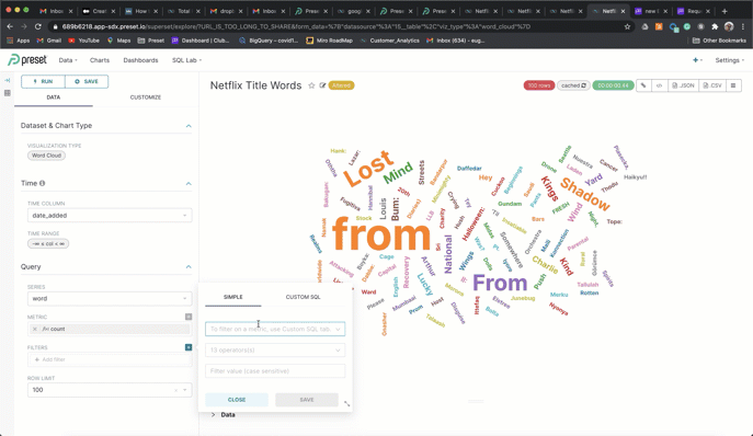 Explore Filter Custom Sql Editor Is Broken Adding Undefined Clause · Issue 12266 · Apache 