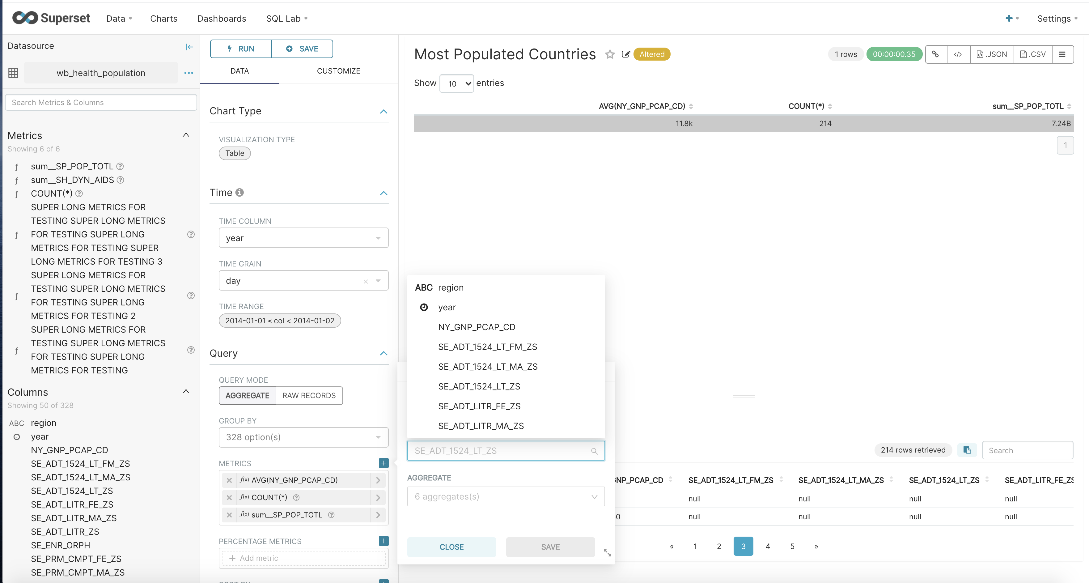 Explore Popover Opens Behind The Data Section · Issue 12372 · Apachesuperset · Github 