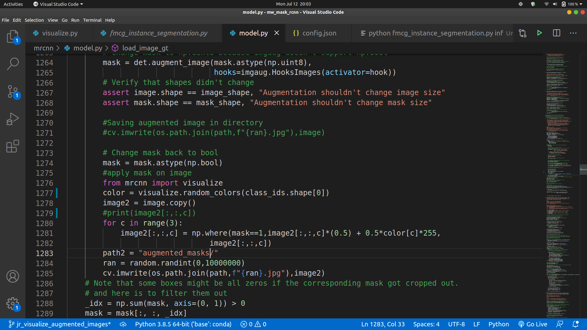 Visualize augmented images and masks · Issue #2631 · matterport/Mask ...