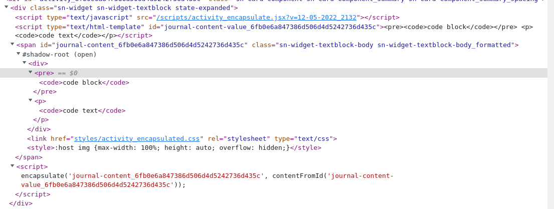 [Broken Website] Code Blocks in ServiceNow · Issue #10720 · darkreader/darkreader · GitHub