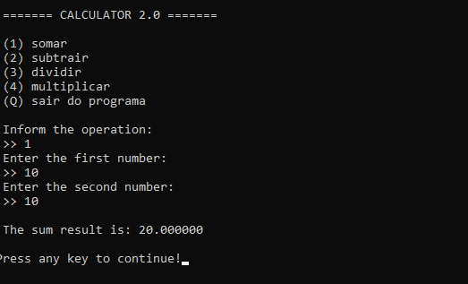 GitHub - ricard0xf/Calculadora